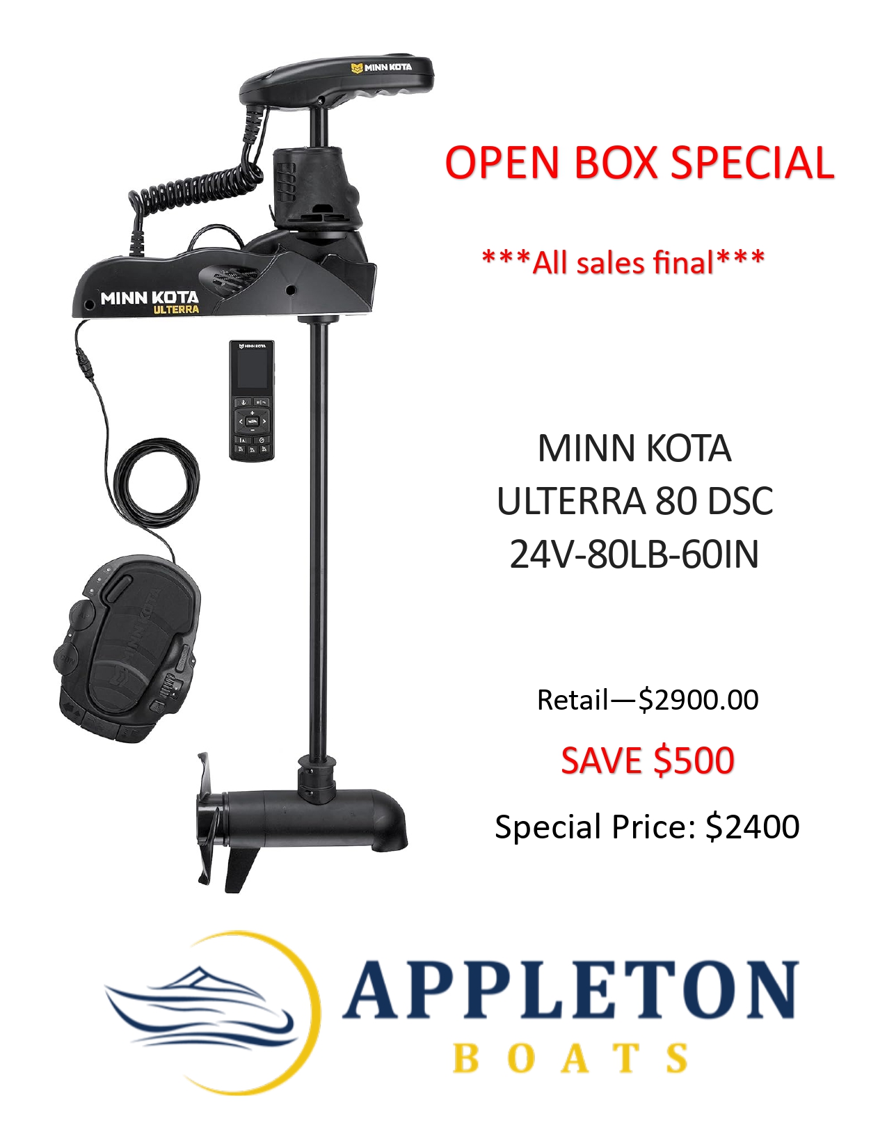 In Store Only | Appleton Boats Wisconsin